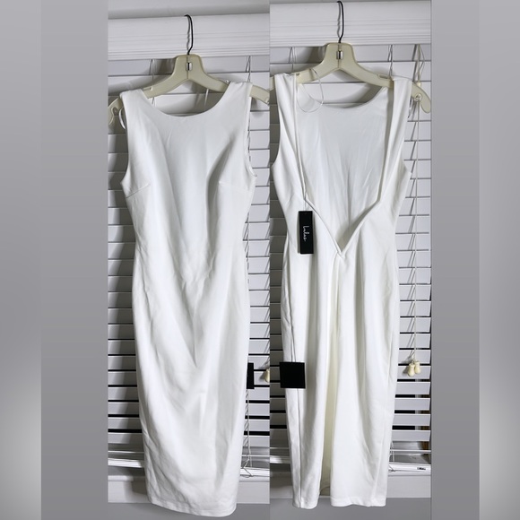 Lulus | Dresses | Deep V Open Back Dress | Poshmark